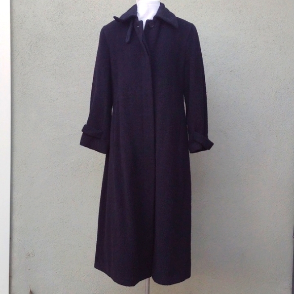 Harve Benard | Jackets & Coats | Harve Benard Black Wool Alpaca Long ...